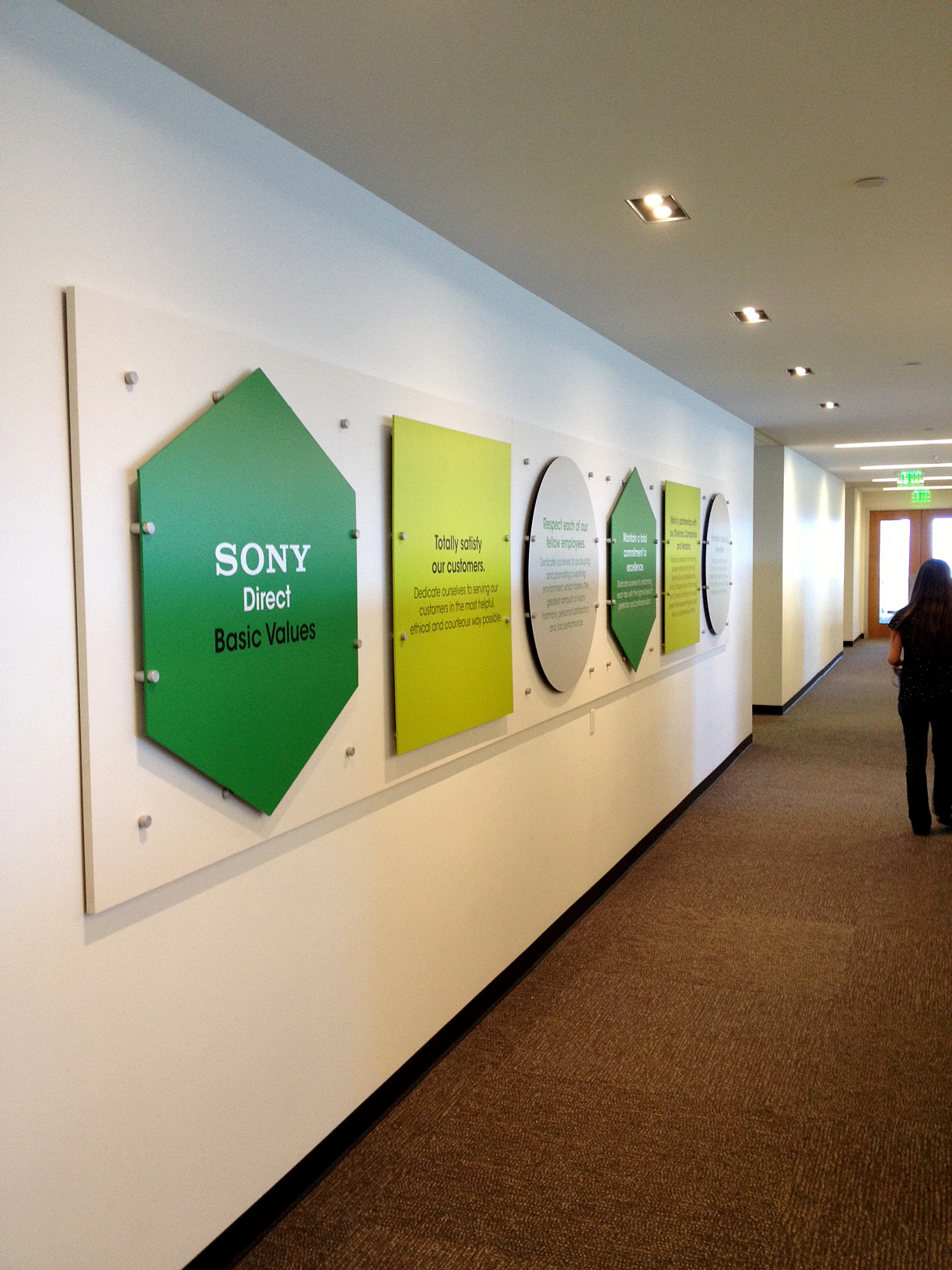 Sony Interior Rebrand - Large Format - Offset Printing - Labels