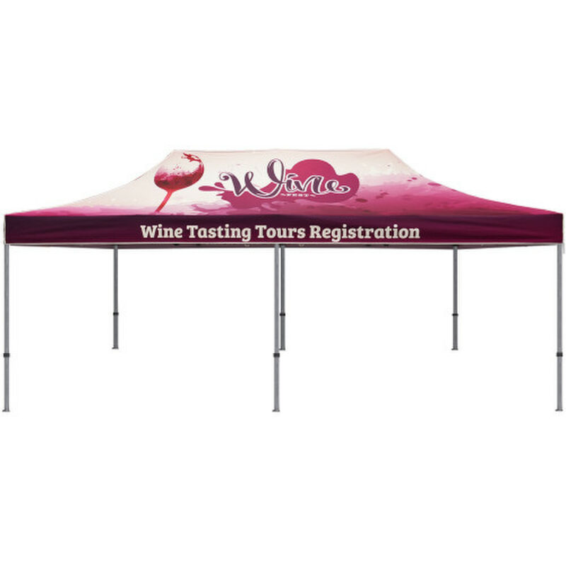 ONE CHOICE® 20ft. Aluminum Canopy Tent - Large Format - Offset Printing ...