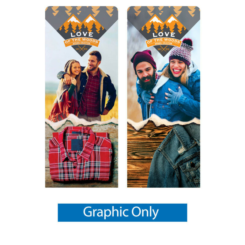 ONE CHOICE® 36 in. Fabric Display - Large Format - Offset Printing - Labels